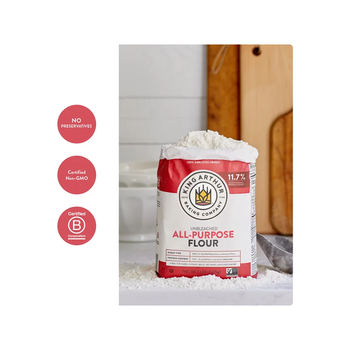 King Arthur Flour All-Purpose Unbleached Flour 5lbs — Custom Treats