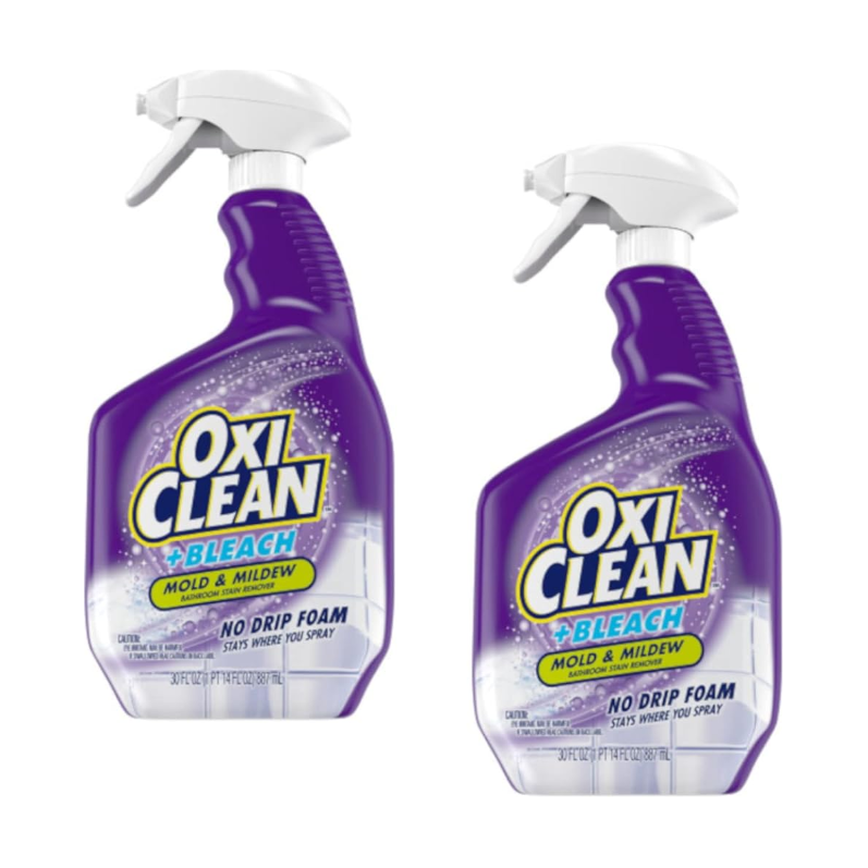 OxiClean plus Bleach, No Drip Foam, Mold & Mildew Bathroom Stain Remov ...