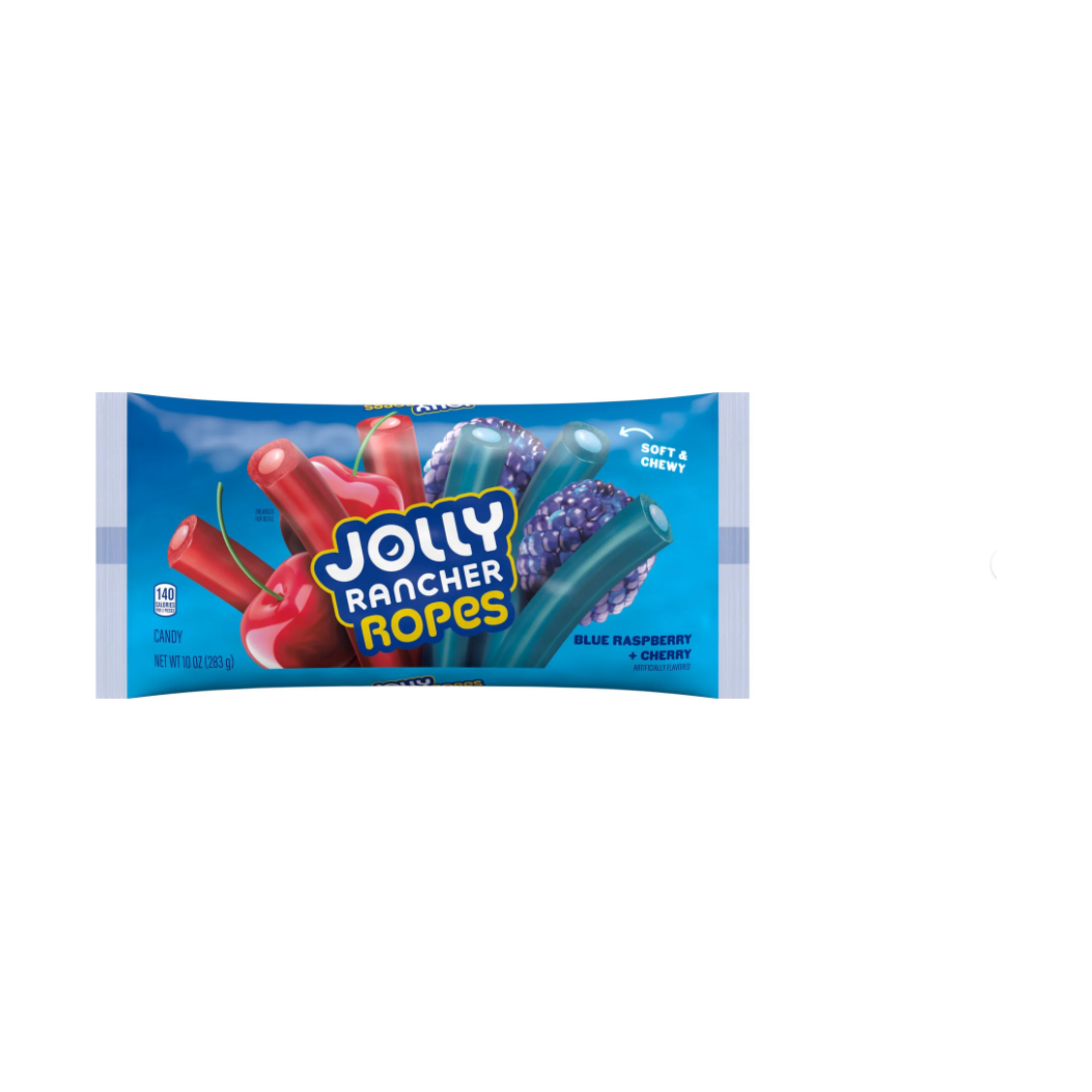 Jolly Rancher Ropes Blue Raspberry and Cherry Flavored Candy, Bag 10 o ...