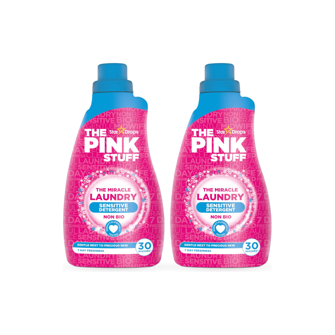The Pink Stuff, Miracle Liquid Laundry Detergent for Sensitive Skin, 3 ...