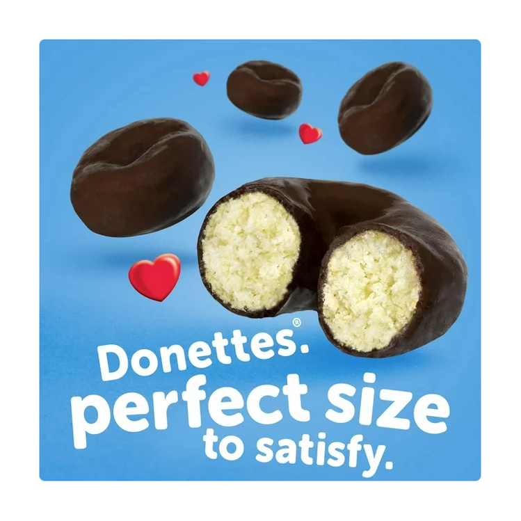 HOSTESS Frosted Mini DONETTES Bag, Chocolate Mini Donuts - 10.75 oz ...