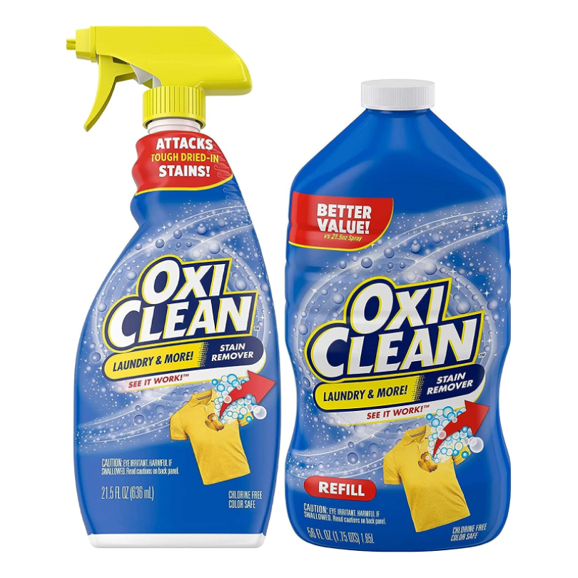 OxiClean Laundry Stain Remover Refill, 56 fl oz + OxiClean Laundry Sta ...