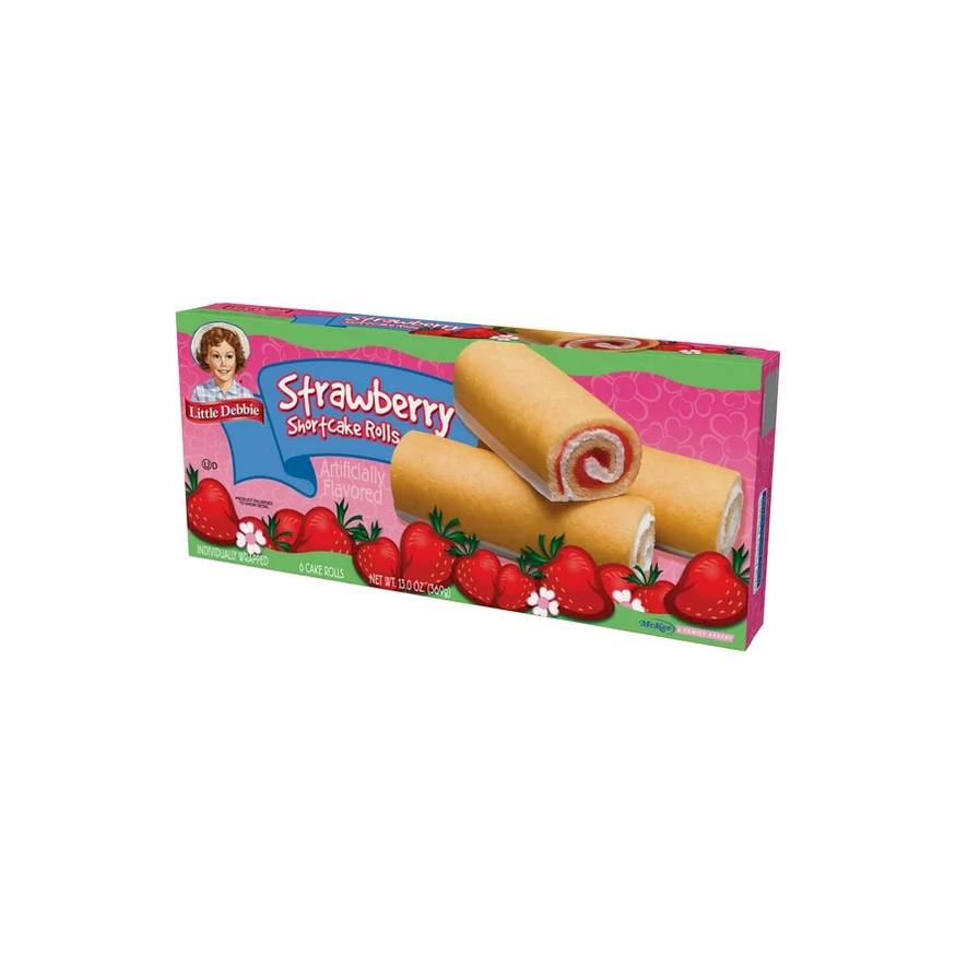 Little Debbie Strawberry Shortcake Rolls, 6 ct, 13.0 oz — Custom Treats