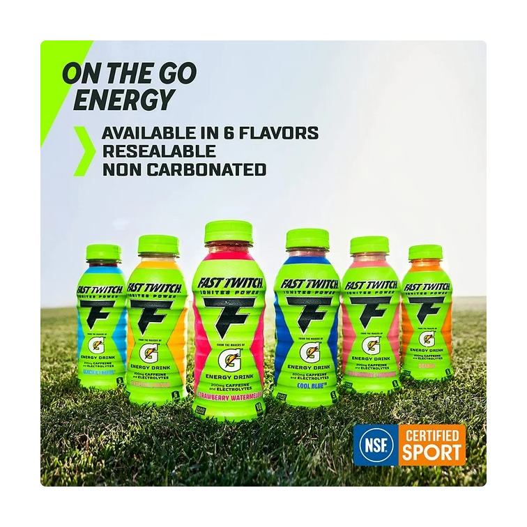 Fast Twitch Energy drink from Gatorade, Strawberry Watermelon, 12 fl o ...