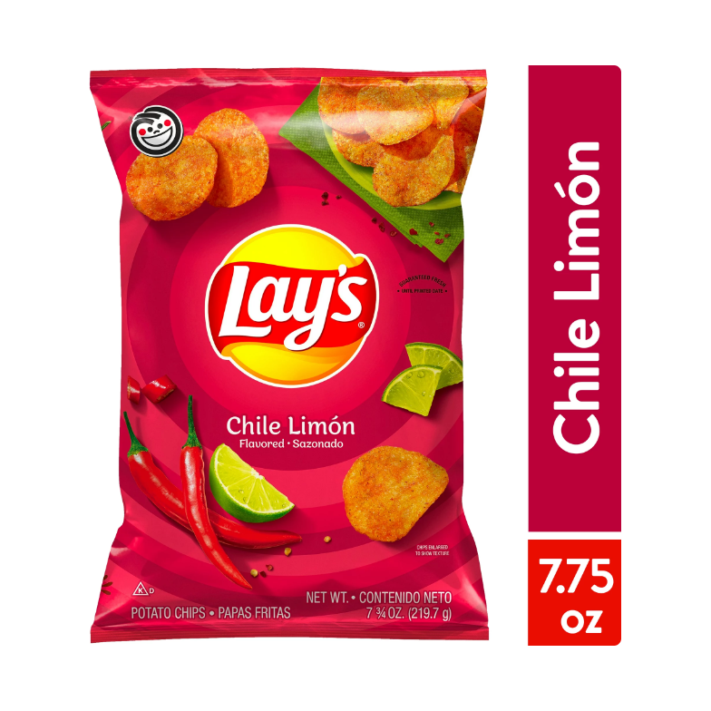 Lay's Chile Limón Flavored Potato Chips, 7.75 oz Bag — Custom Treats