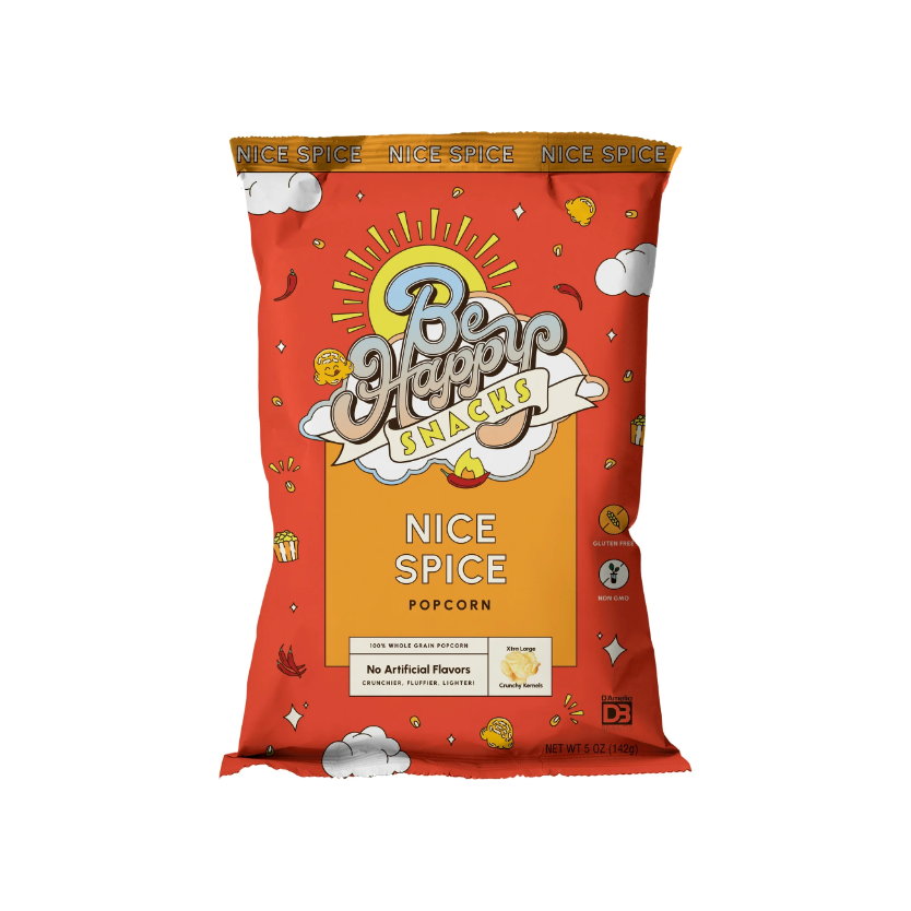 BE HAPPY SNACKS D'Amelio Nice Spice Popcorn, 5 oz — Custom Treats