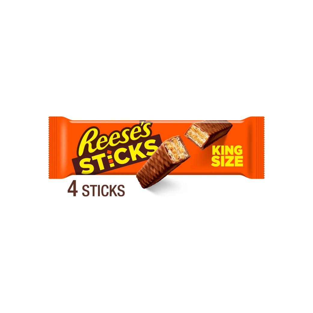 Reese's Sticks Milk Chocolate Peanut Butter Wafer King Size Candy, Pac ...