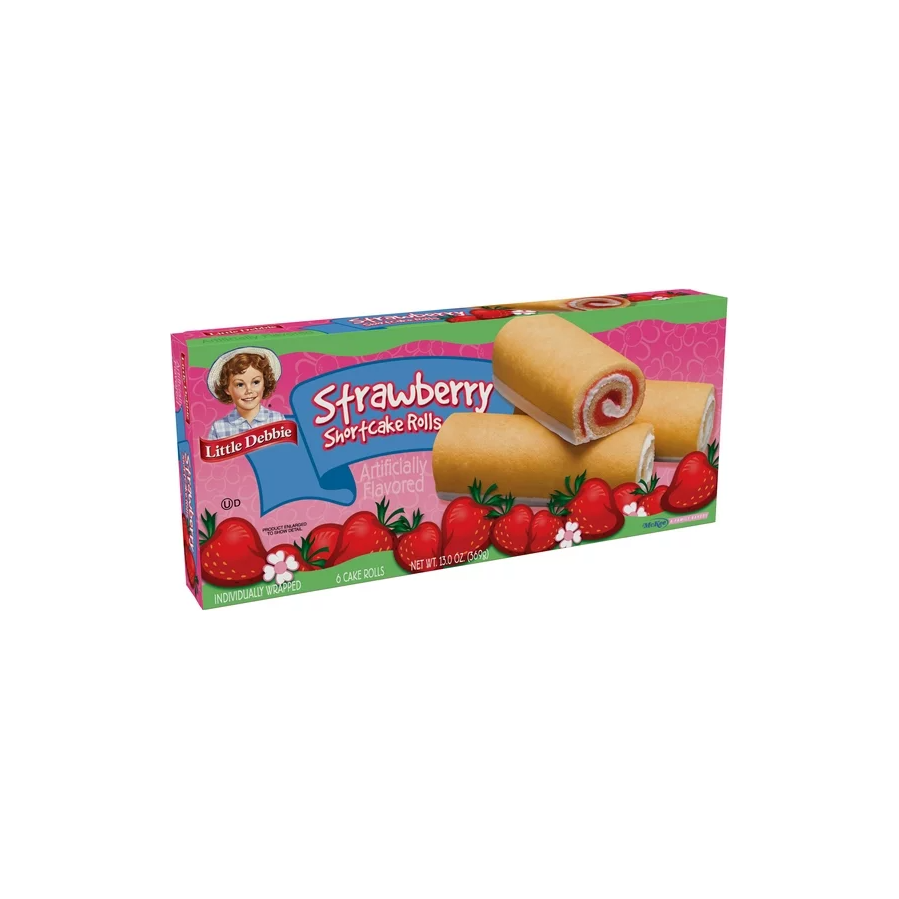 Little Debbie Strawberry Shortcake Rolls, 6 ct, 13.0 oz — Custom Treats