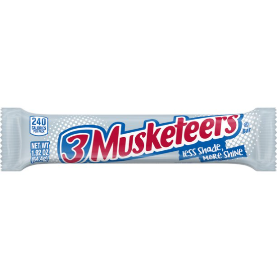 3 Musketeers Chocolate Candy Bar Single Size, 1.92oz — Custom Treats