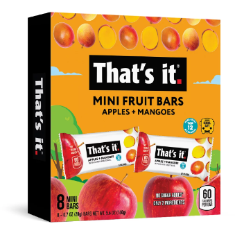 Apple + Mango Mini Fruit Bars (8ct) — Custom Treats